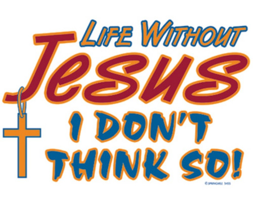 Life Without Jesus Christian T-shirt Transfers 12pc | Stock Transfers