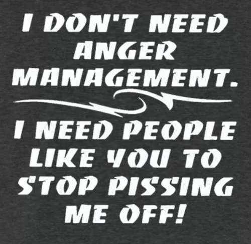 Anger Management Funny T-shirt Transfers 12pc | Stock Transfers