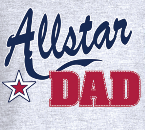 All Star Dad T-shirt Transfers 12pc | Stock Transfers