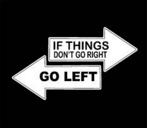 Go Left Funny T-shirt Transfers 12pc | Stock Transfers