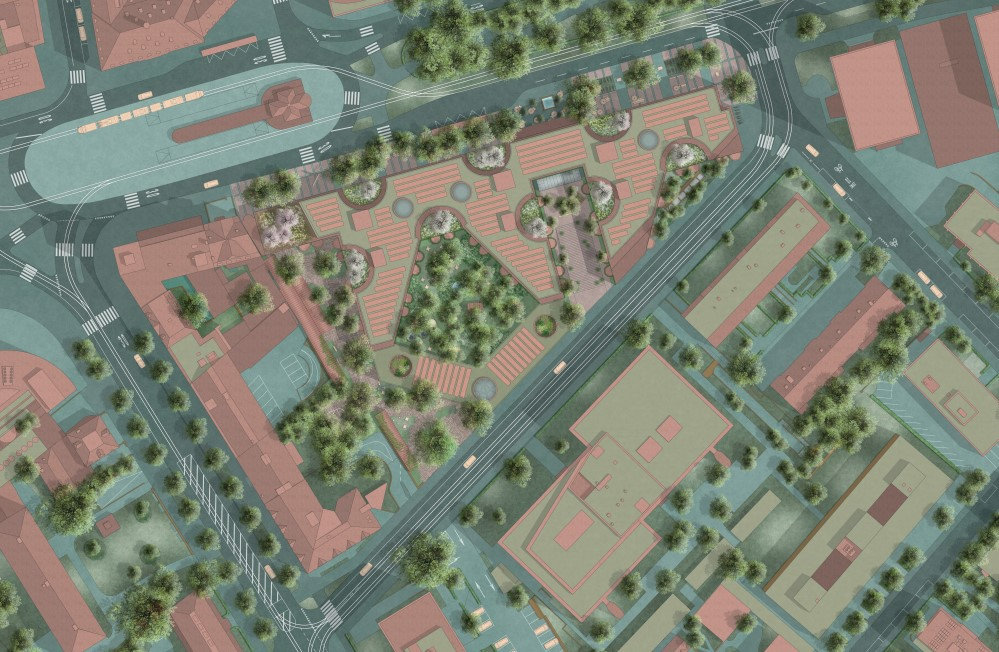 Competition 1st prize - Aeschenplatz Basel - Multifunctional City Modul ...