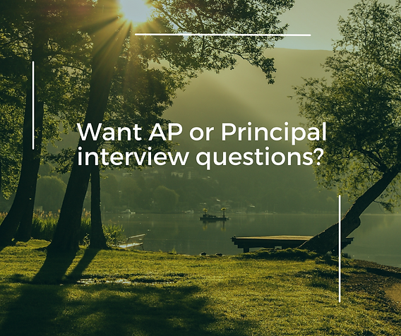 Principal and Assistant Principal Questions