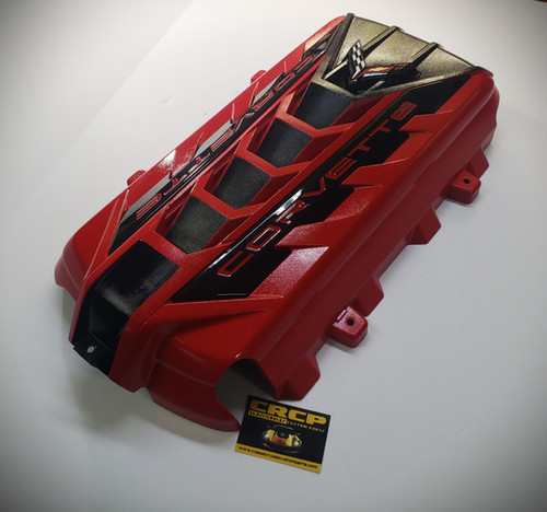 C8 CORVETTE ENGINE COVER- FINISH LINE SERIES- TORCH RED | CRCP