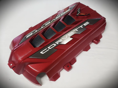 C8 CORVETTE ENGINE COVER- EDGE RED- INDUCTION SERIES | CRCP