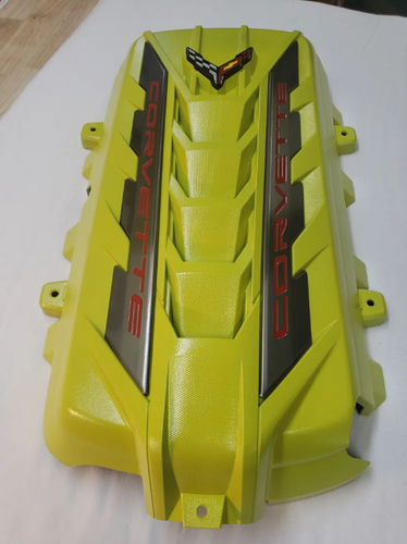 C8 CORVETTE ENGINE COVER-ACCELERATE YELLOW- SS AND RED | CRCP
