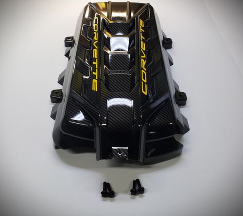 C8 CORVETTE ENGINE COVER- BLACK HCF- CARBON FLASH | CRCP