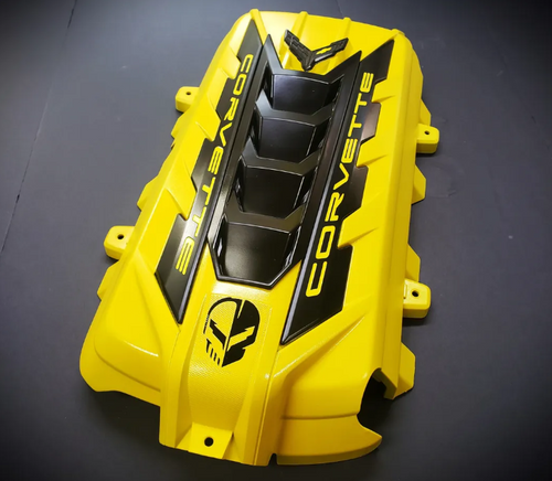C8 CORVETTE ENGINE COVER-COMPETITION YELLOW- COMPETITION SERIES | CRCP