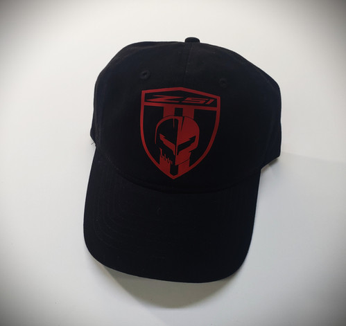 C8 CORVETTE Z51 BALL CAP- RED JAKE | CRCP