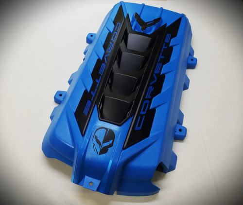 C8 CORVETTE ENGINE COVER- RAPID BLUE- COMPETITION SERIES | CRCP
