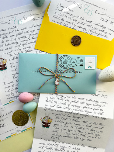 Letter from the Easter Bunny with Certificate & Egg Hunt Clue Cards ...