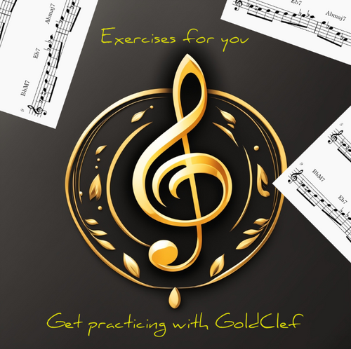 Altered Scale Resolving Exercise Gold Clef