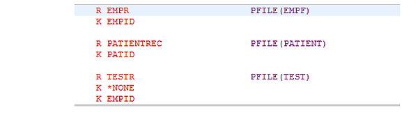 Multi Format Logical File As400