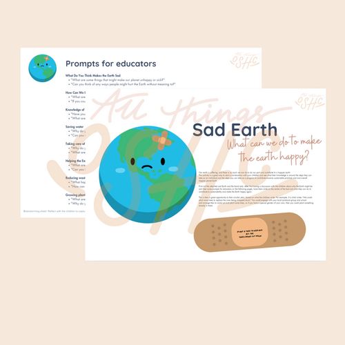 Sad Earth activity printable | All Things Oshc