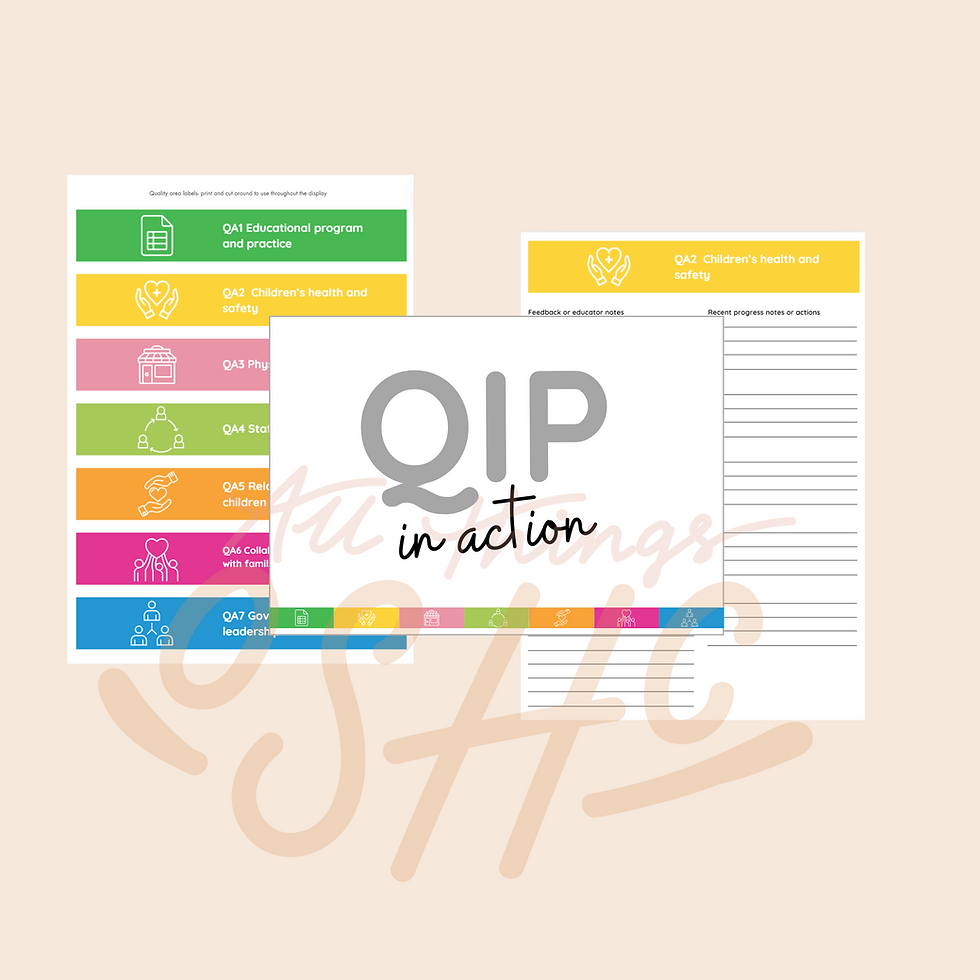 QIP Display pack | All Things Oshc