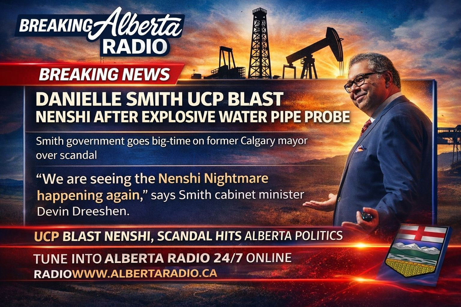 Tensions Boil Over: Premier Danielle Smith and UCP Target Naheed Nenshi ...