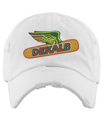 Dekalb Corn Hat Distressed Dad Hat Buckle Cap | ALLNTRENDS