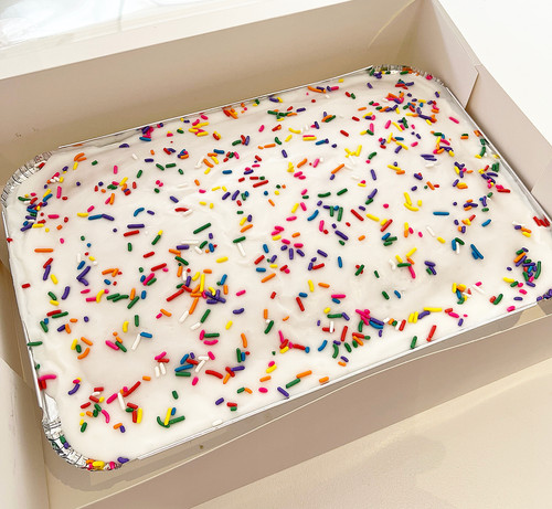 Sprinkle Tray Cake | Rebakers Cakeaway