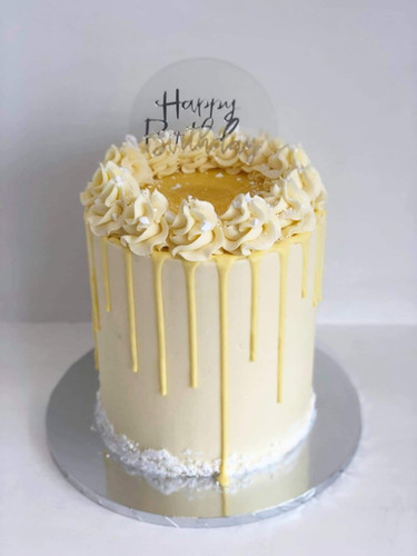 Lemon Drip Cake | Rebakers Cakeaway