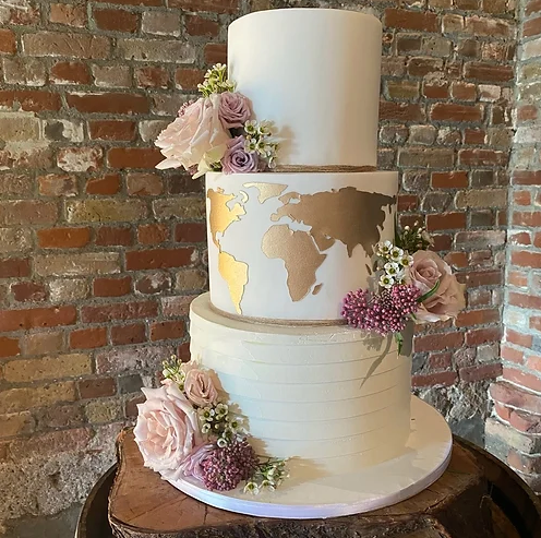 World Map Wedding Cake | Rebakers Cakeaway