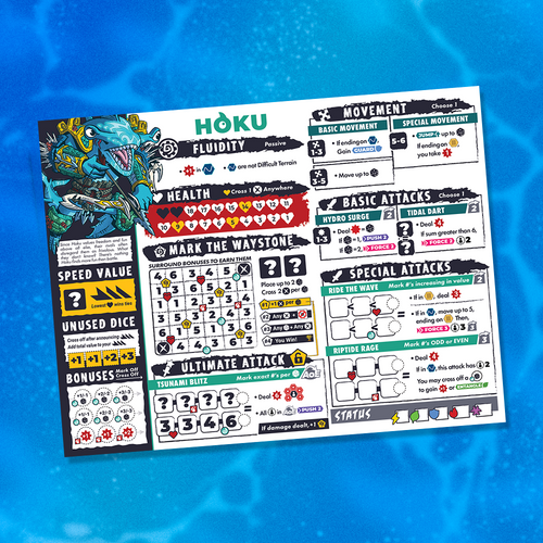 Hoku Character Sheet | MNSTR Games