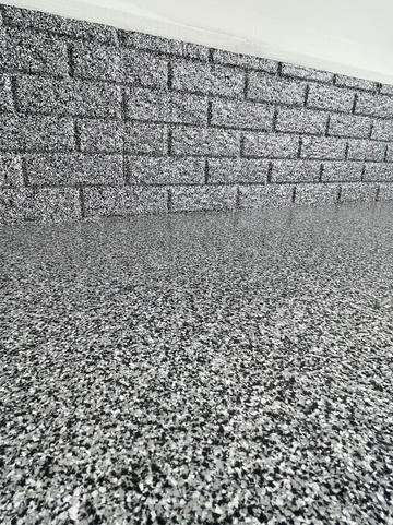 Polyaspartic Flake Flooring System | Nebraska Garage Solu