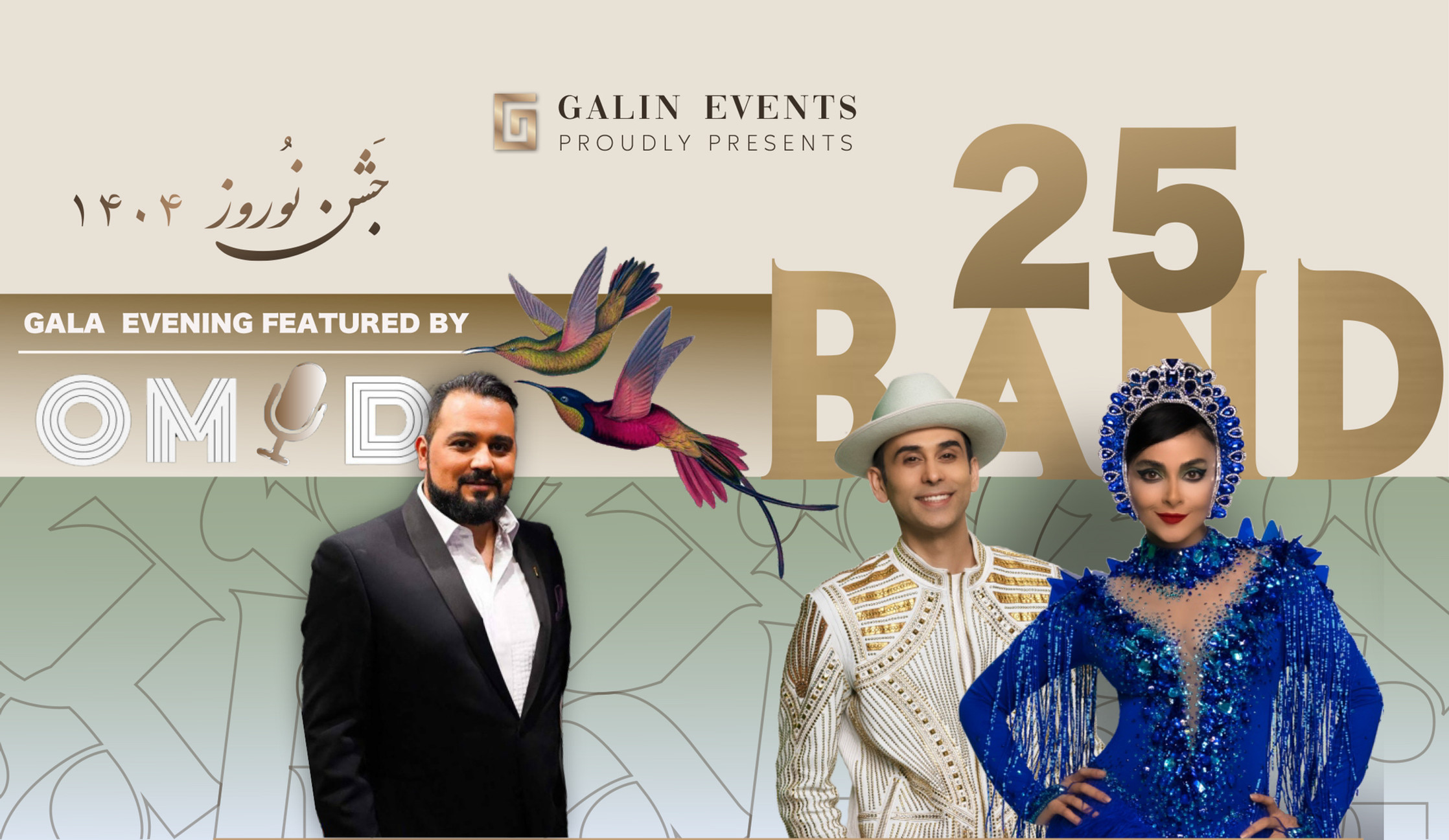 Galin Nowruz Gala 1404 | Galin Events with 25Band and Omid live in Toronto