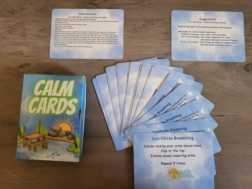 Calm Card - A deep breathing card game | Creative Counseling