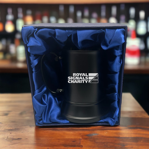RSC - Black Steel Tankard and Silk lined Box | All Arms PRI