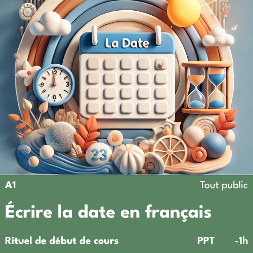 📅 Dire la date – FLE | La Bibliothèque du FLE