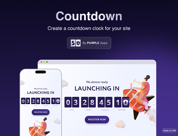 Count Down App | Wix App Market | Wix.com