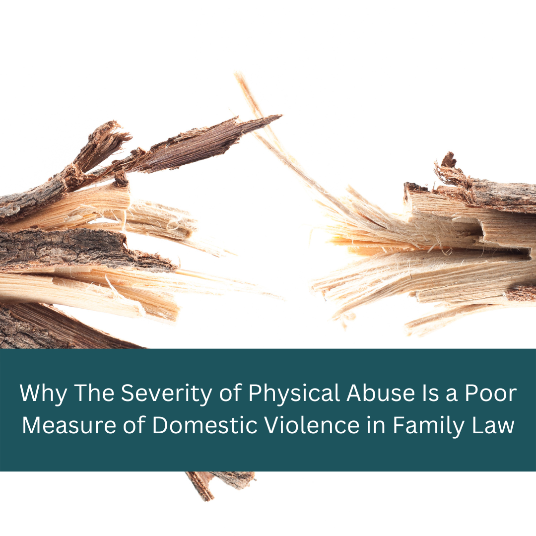 Why The Severity of Physical Abuse Is a Poor Measure of Domestic ...
