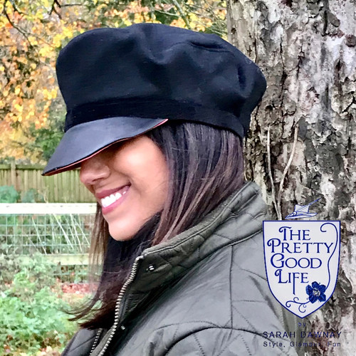 Black fiddler cap | prettygoodlife