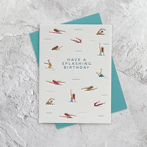 Swimming Card | illo