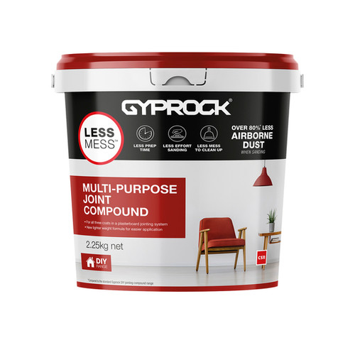 Gyprock Less Mess Multi-Purpose Joint Compound Bucket 2.25kg | R&D Sayers