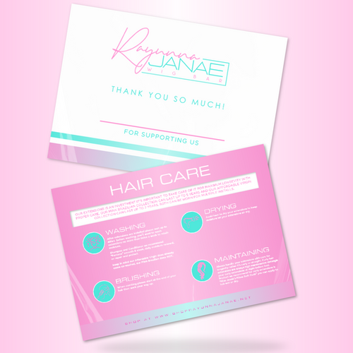 INSTRUCTION CARD DESIGN | Kenya's Graphics LLC