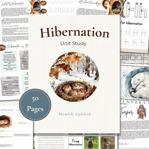 Hibernation Unit Study | Winter Science for Kids | Mom Life Uplifted