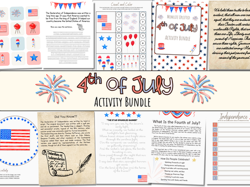 4th of July Activity Bundle | Mom Life Uplifted