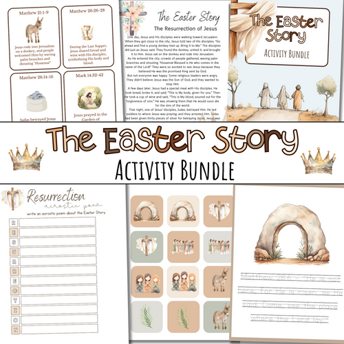 The Easter Story activity Bundle | Mom Life Uplifted