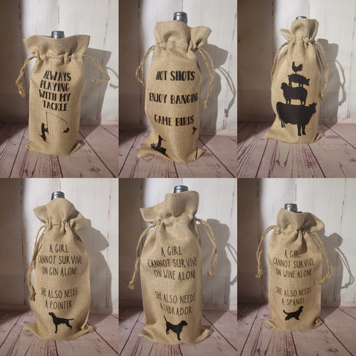 Hessian Wine Bag | Cartridge Crafts TM