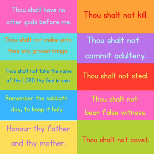 10 Commandments Flashcards PDF | MHR