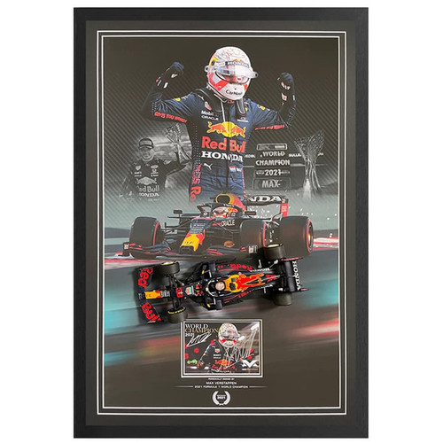 Miniature F1 Formule 1 Red Bull Racing 2021 Minichamps signée par Max ...
