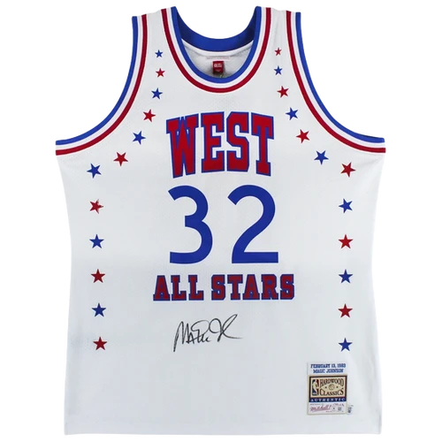 Maillot de basket du NBA All Star Game 1983 authentic signé par Magic ...