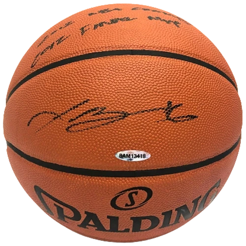 Ballon de basket NBA Spalding signé et dédicacé par LeBron James | LCS