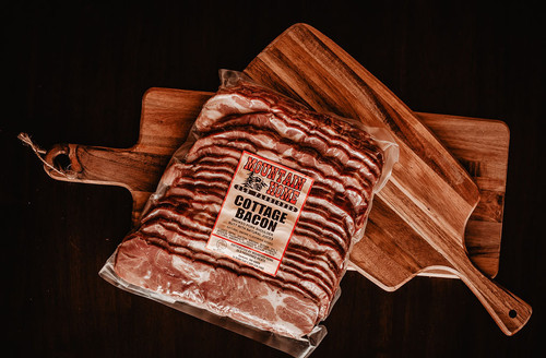 3lbs Old Fashioned Cottage Bacon | Mountain Home Smoked