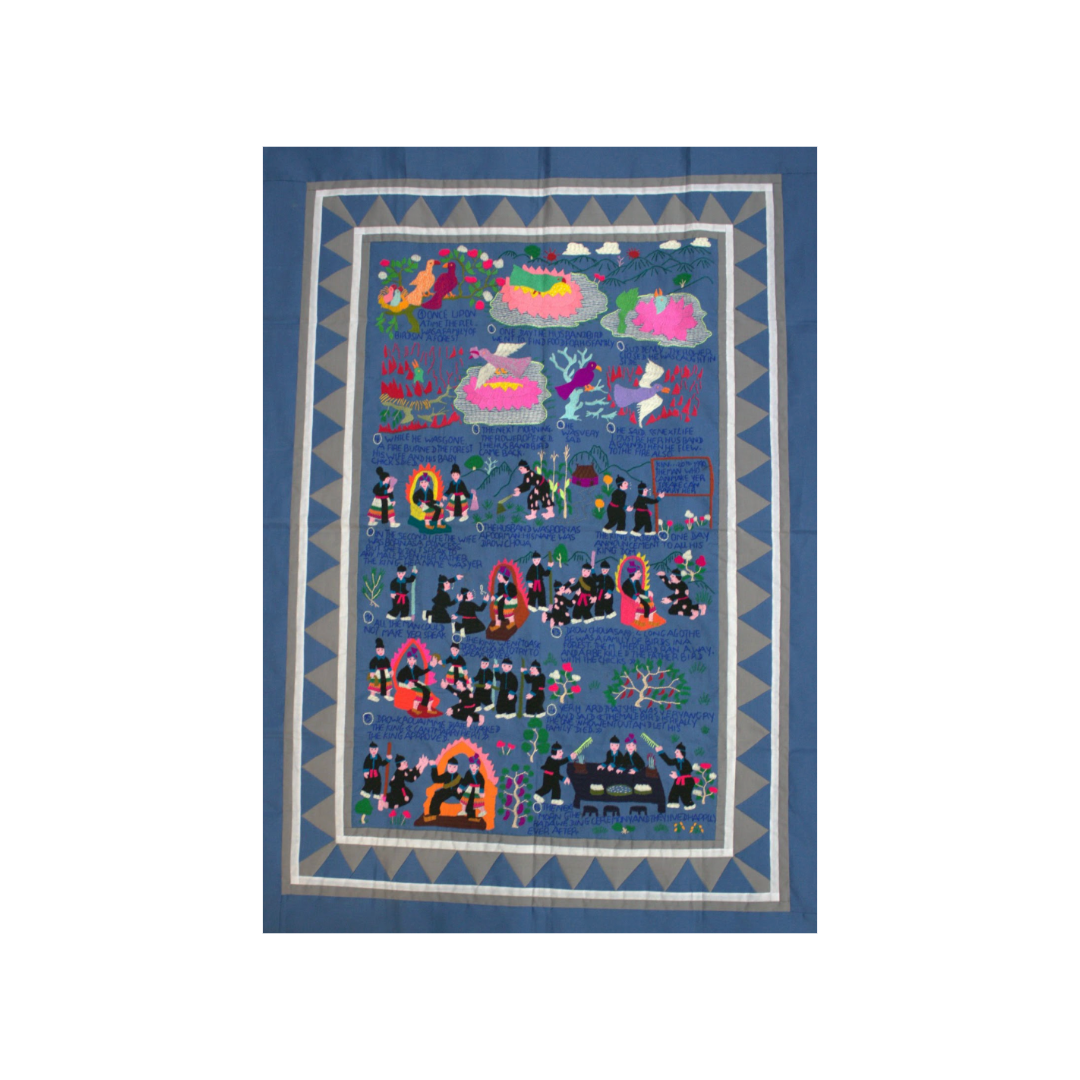 The Bird Song Story Cloth | Hmong Exhibit