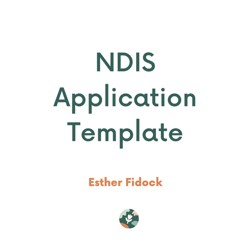 NDIS Recommendation Letter for Application | Esther Fidock