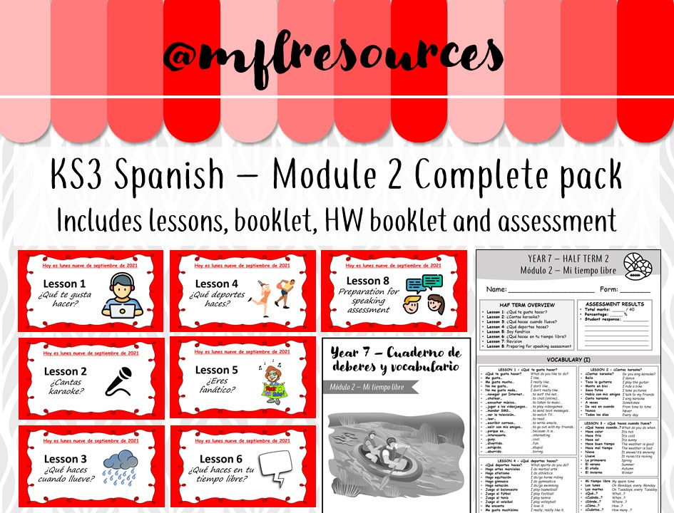Spanish KS3 - Viva 1 - Módulo 2 - Complete pack | MFL Resources