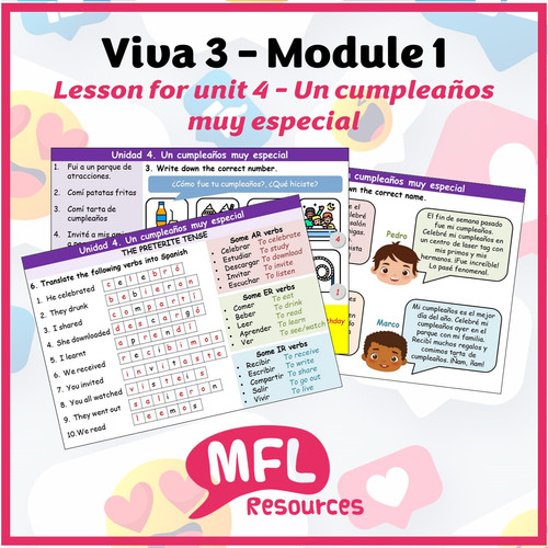 Viva 3 - Module 1 (Somos así) - Lesson for unit 4 (Un cumpleanos muy ...