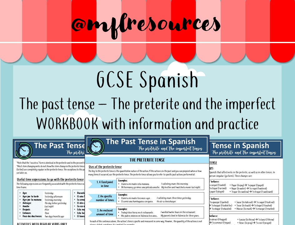 KS4 Spanish - Grammar workbooks - The past tense (preterite and ...