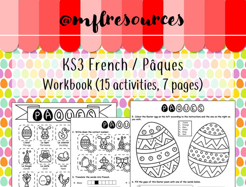 KS3 French -Easter booklet of activities | MFL Resources